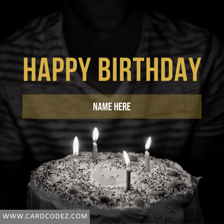 Write Name on Happy Birthday Greeting Card - Card Codez - Name on ...